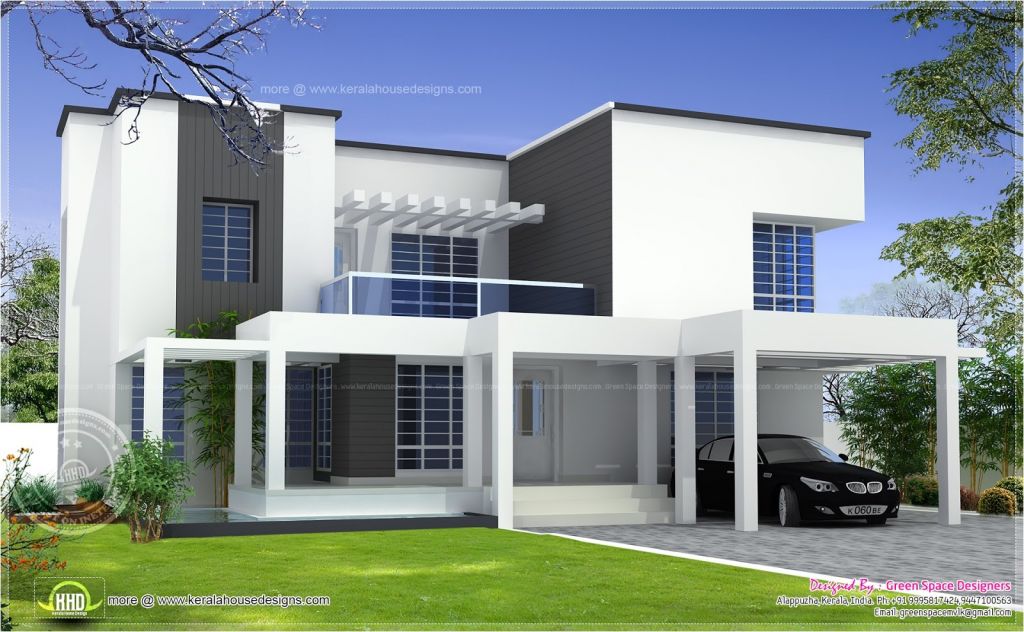 Simple Box House Plans Based Box Type Modern Home Design Kerala Floor ...